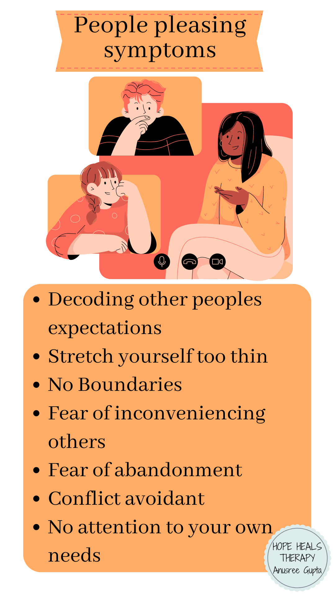 People Pleasing Hope Heals Therapy