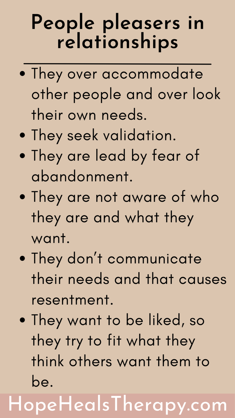 People Pleasers In Relationships | Hope Heals Therapy